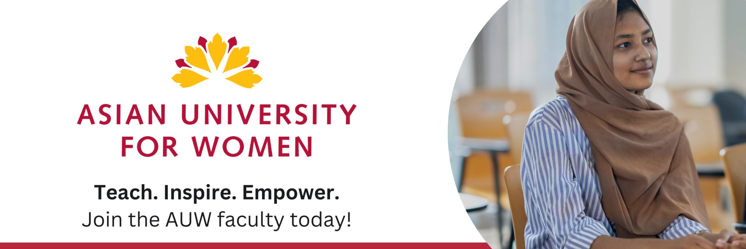 Global Faculty Opportunities at AUW - Asian University for Women
